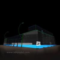 China Indoor Panoramic Padel Court Manufacturer | Professional Glass Padel Court with LED Lighting System for sale