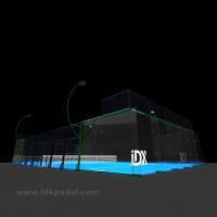 China Indoor Panoramic Padel Court Manufacturer | Professional Glass Padel Court with LED Lighting System for sale