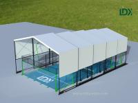China Outdoor Covered Padel Court Manufacturer | Custom Retractable Roof Padel Court with Steel Structure for sale