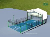 China Outdoor Covered Padel Court Manufacturer | Custom Retractable Roof Padel Court with Steel Structure for sale