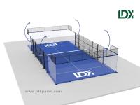 China professional 360° panoramic glass padel court for commercial sports facilities for sale