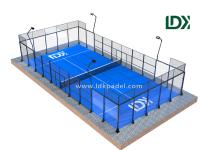 China Full Package Panoramic Glass Padel Court with Complete Accessories for Sports Projects for sale