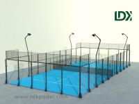 China Full Package Panoramic Glass Padel Court with Complete Accessories for Sports Projects for sale