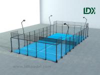 China Full Package Panoramic Glass Padel Court with Complete Accessories for Sports Projects for sale