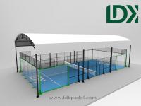 China Covered Outdoor Padel Court with Detachable Canopy for Commercial Sports Facilities for sale