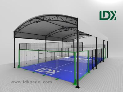 China Split Canopy Padel Court | Outdoor Covered Padel Court for Clubs & Resorts for sale