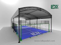 China Split Canopy Padel Court | Outdoor Covered Padel Court for Clubs & Resorts for sale