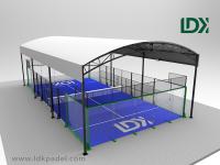 China Split Canopy Padel Court | Outdoor Covered Padel Court for Clubs & Resorts for sale