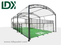China 20x10m Panoramic Padel Court with Roof for Commercial Projects for sale