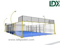 China Panoramic Padel Court with Glass Fin Support | Professional Padel Court Manufacturer for sale