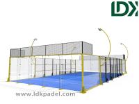 China Panoramic Padel Court with Glass Fin Support | Professional Padel Court Manufacturer for sale