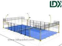 China Panoramic Padel Court with Glass Fin Support | Professional Padel Court Manufacturer for sale