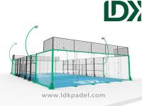 China Professional Panoramic Padel Court with Custom Color Options for sale
