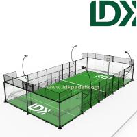 China Multifunctional Panoramic Padel Court with Basketball System – Green Turf for sale