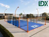 China Panoramic Padel Court – Professional 12mm Tempered Glass & Galvanized Steel Structure for sale