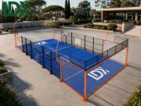 China Panoramic Padel Court – Professional 12mm Tempered Glass & Galvanized Steel Structure for sale