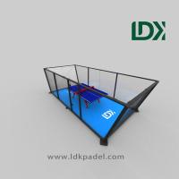 China Panoramic Padel-Style Ping Pong Court with Tempered Glass Enclosure for sale