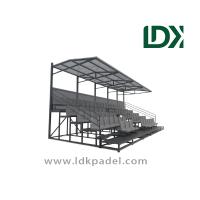 China Commercial Spectator Seating Stand with Roof | 74-Seat Grandstand for sale