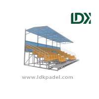 China 74-Seat Covered Spectator Stand for Sports Courts & Commercial Venues for sale