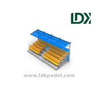 China 74-Seat Covered Spectator Stand for Sports Courts & Commercial Venues for sale