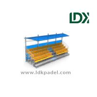 China 74-Seat Covered Spectator Stand for Sports Courts & Commercial Venues for sale