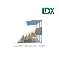 China 74-Seat Covered Spectator Stand for Sports Courts & Commercial Venues for sale