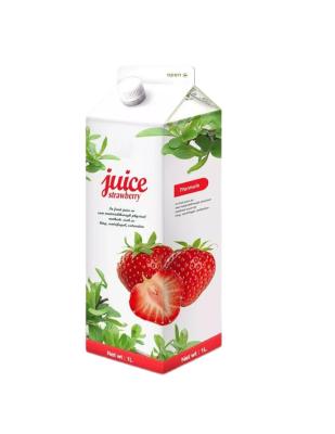 China Gable Top Carton Filling Machine for Strawberry Juice 1L - 0.25L-2L Capacity with 2500 Boxes/Hour Production for sale