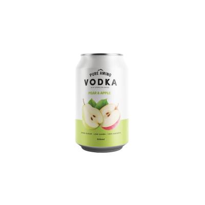 China Pear Apple Flavor Alcoholic Beverage Canning 330ml Aluminum Can with 0-20% Alcohol Content Range for sale