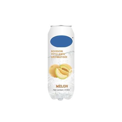 China 310ml PET Carbonated Beverage Bottle - Slim Melon Soda Can Design with OEM Private Label Options for sale