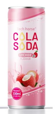 China OEM Cola Drink with Lychee Flavor 330ml Canned Soda - Customizable Carbonated Beverage for sale
