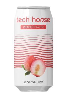 China OEM Peach Cocktail Beverage 330ml Cans 5% ALC/VOL with Custom Labeling and Quality Certifications for sale