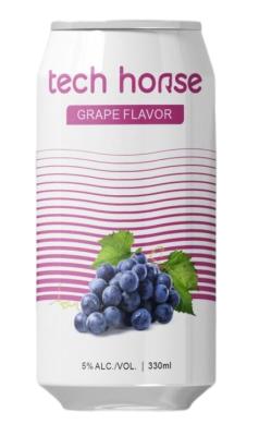 China OEM Beverage Cocktail Drink - Grape Flavor 330ml Can with 5% Alcohol Content and Custom Labeling for sale