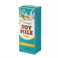 China 250ml Less Sugar Soy Milk Drink Original Flavor OEM ODM Soft Drink Bottling Ready to Drink for sale