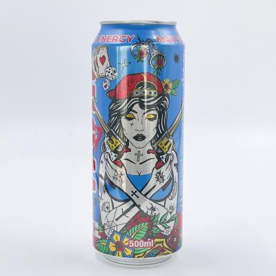 China 500ml Carbonated Energy Drink Cans with Vitamins Private Label OEM Customization for sale