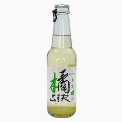 China Lemon Orange Sparkling Water 50% Juice Content 230ml Glass Bottle Private Label OEM Beverage for sale