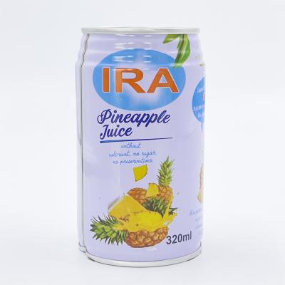 China 320ml Pineapple Juice Beverage - No Sugar No Preservatives 100% Natural Fruit Drink with OEM Private Label Customization for sale