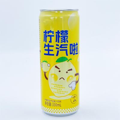 China Lemon Rosa Citrifolia Sparkling Juice 330ml Carbonated Drink with Private Label OEM Service and HACCP/FSSC Certification for sale