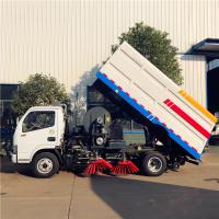 China Dongfeng Road Cleaning Truck 5000 Liters Vacuum  Small Size Street Sweeper Truck for sale
