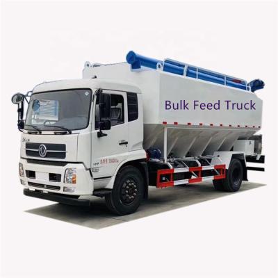 China Hydraulic Discharge Bulk Feed Truck Transport Truck 16m3 40cbm 4*2 for sale