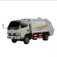China 7cbm Rear Loader Compactor Garbage Truck Manual Transmission for sale