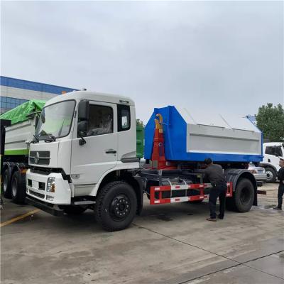 China Dongfeng Hook Lift Arm Roll Garbage Truck 10 Ton 4 - 10m3 for sale