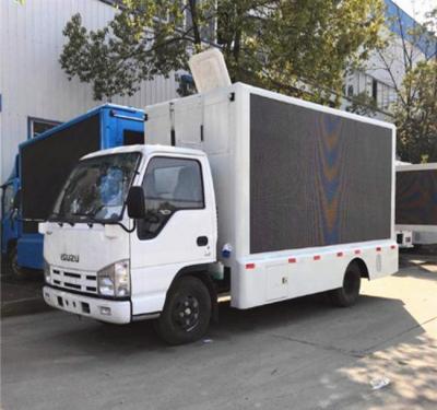 China Outdoor Video Advertising Mobile Billboard Truck 3840*1728mm P4 With Hydraulic Lifting System for sale