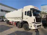 China 8*4 Electric Discharge Bulk Feed Truck 40m3 Grain Transport Truck ISO for sale