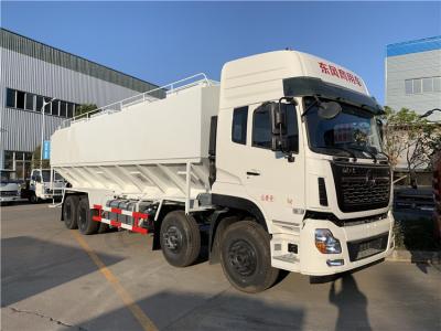 China 8*4 Electric Discharge Bulk Feed Truck 40m3 Grain Transport Truck ISO for sale