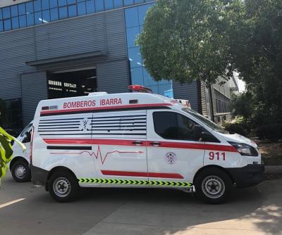 China 4*2 Medium Duty Ambulance Emergency Rescue Car With Medical Equipments ISO for sale