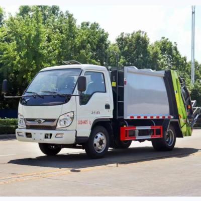 China Foton Euro 4 Rear Loader Garbage Truck Diesel Garbage Truck With Compactor for sale