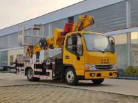 China 21m Bucket Aerial Work Platform Truck 200kg Telescopic High Altitude Working Truck for sale