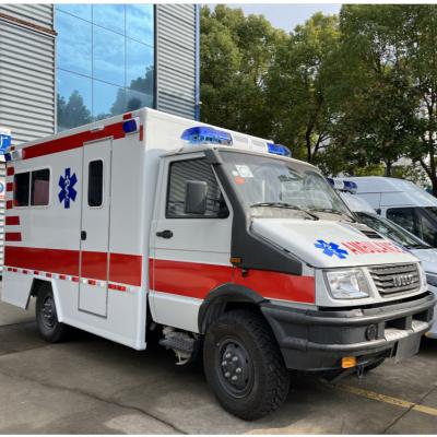 China Professional Emergency Ambulance Car 4x4 Drive Type EURO 5 Iveco Ambulance for sale