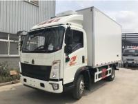 China HOWO 4x2 Refrigerated Van Truck / Seafood 5 Ton Loading Truck for sale