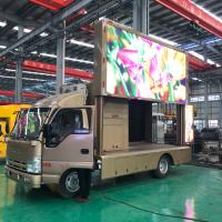China Isuzu 4×2 P6 Digital LED Billboard Truck 192*192mm  3 Sides High Brightness for sale